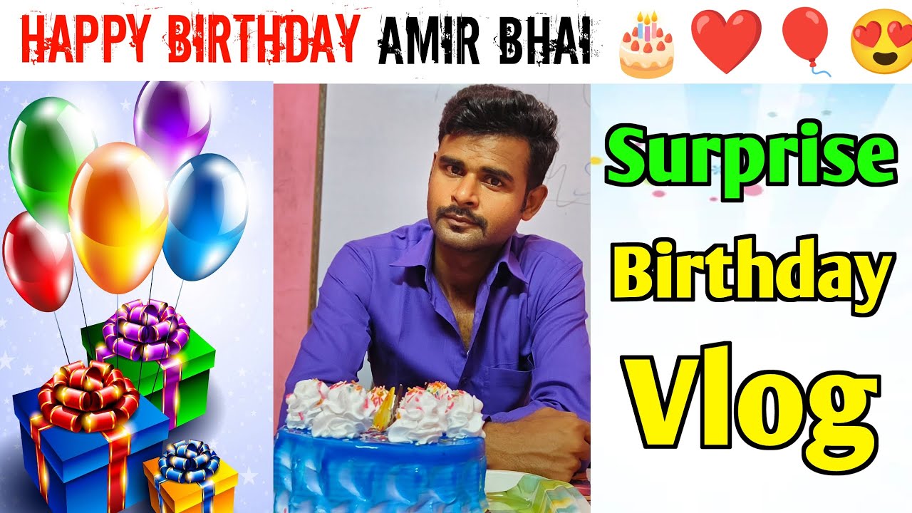 Amir Bhai ka Birthday 🎂😍 | Simple Boy Altaf - YouTube