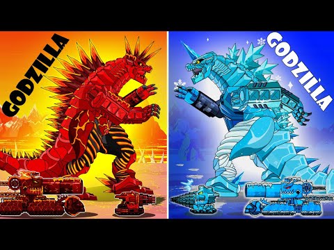 FIRE GODZILLA vs ICE GODZILLA - The World of Fire Tank VS Ice Tank ...