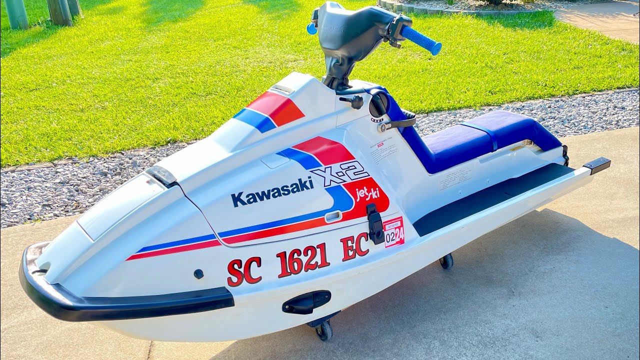 86 Kawasaki X2 JETSKI. FIRST START🔥 #Vintage #pwc #2stroke - YouTube