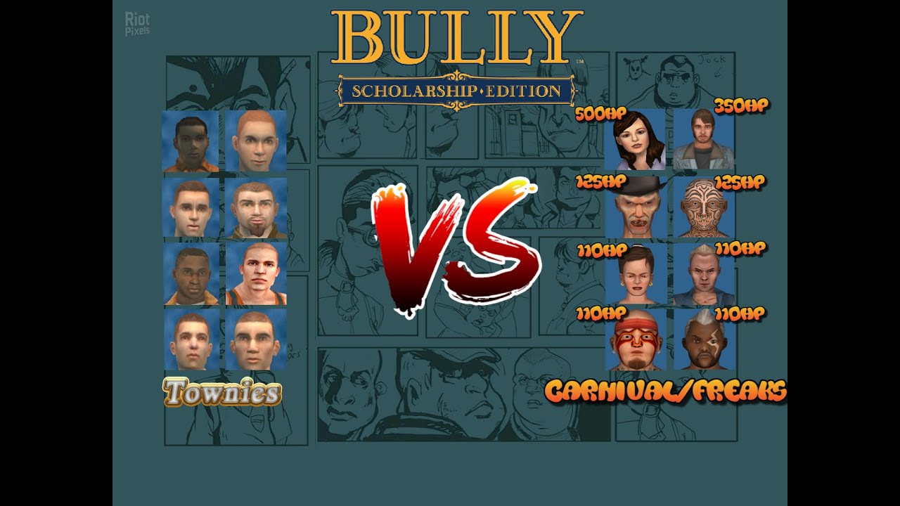 Bully SE: Townies VS Carnival/Freaks (Custom Clique)(Full HD) - YouTube
