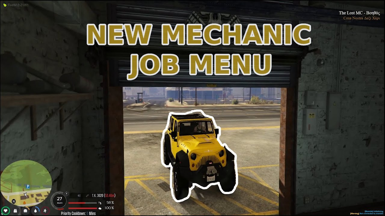 New Mechanic Job Menu - Athens City Stories™ - YouTube