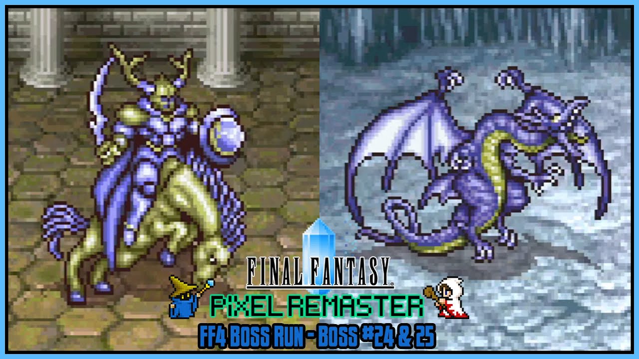 Final Fantasy Pixel Remaster Boss Run – Final Fantasy IV Boss #24 & 25 ...