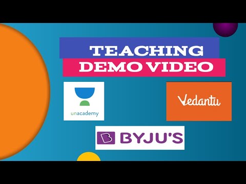 How to create teaching demo video|| Byjus , Vedantu and Unacademy ...