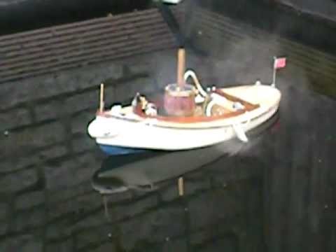 RC Fantail steam boat maiden voyage - YouTube