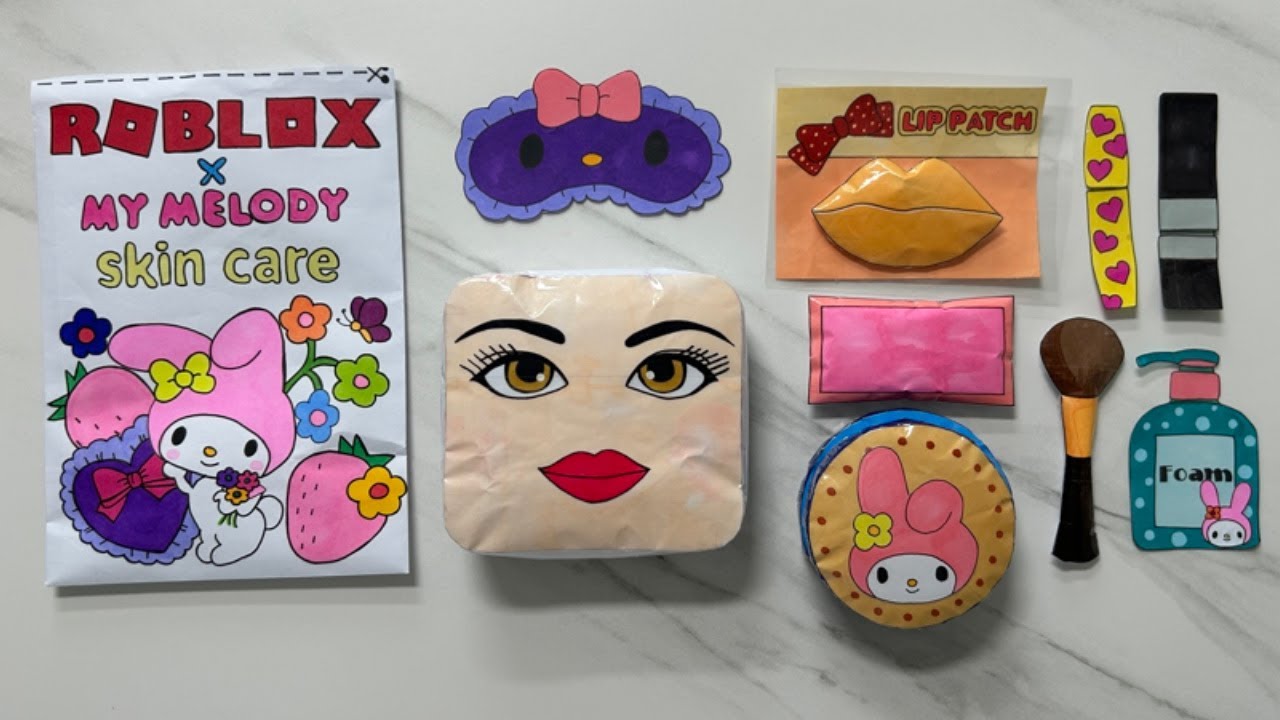 🍬Paper Diy🍬 How to make ROBLOX x MY MELODYㅣBlind BagㅣASMR Satisfyingㅣ ...