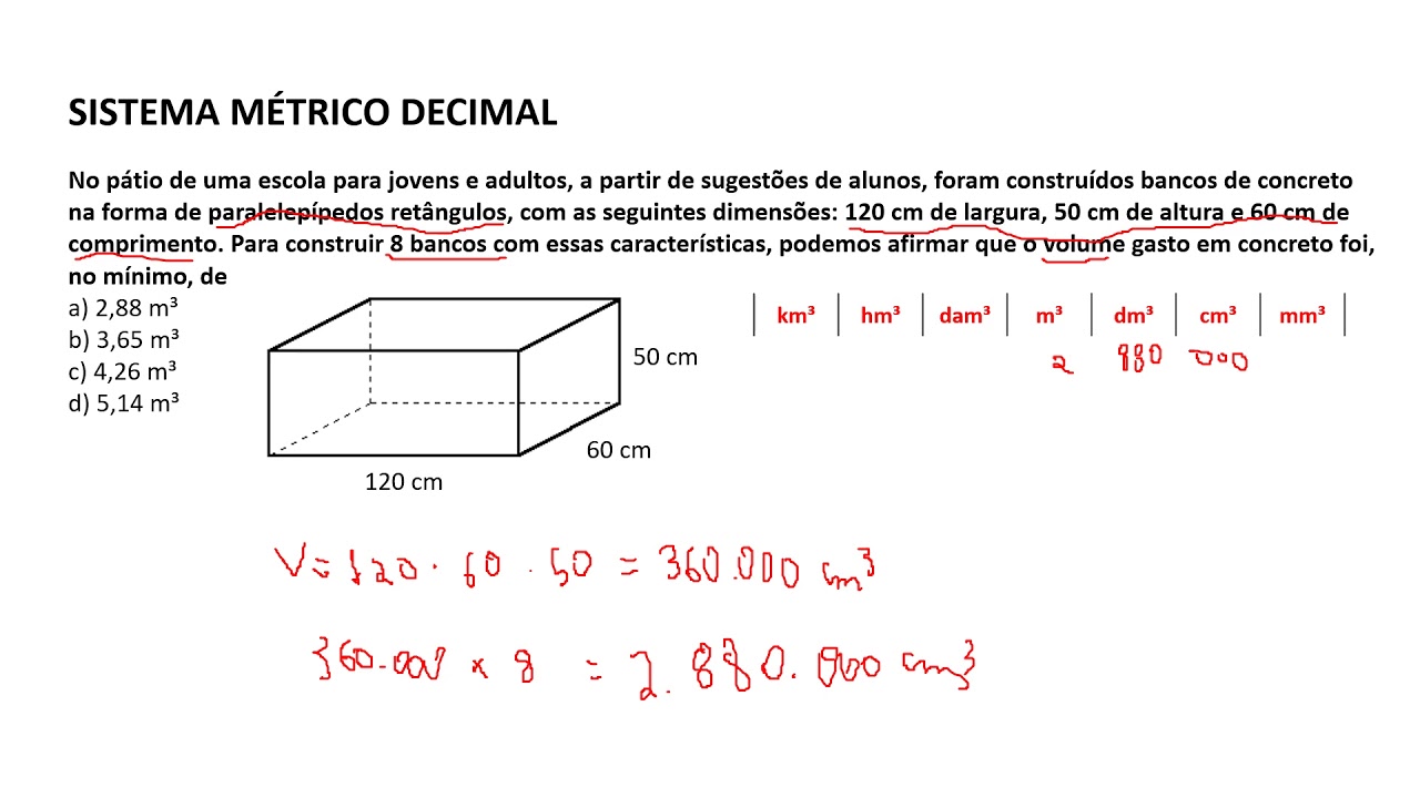 Sistema Metrico Decimal Exercicios - FDPLEARN