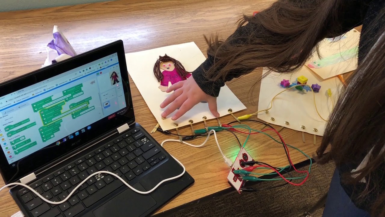 Makey Makey Scratch Characters - YouTube