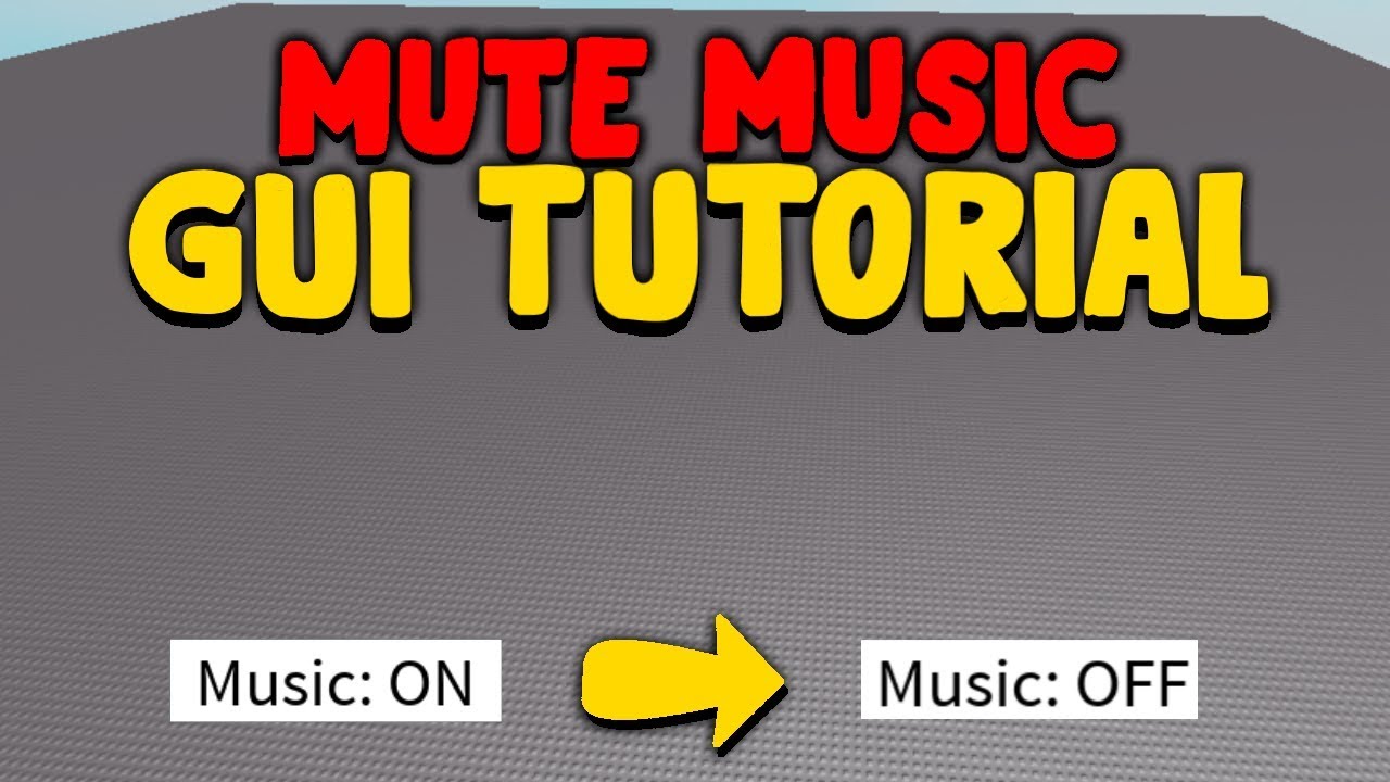 How to make a Mute Music GUI on Roblox Studio! - YouTube