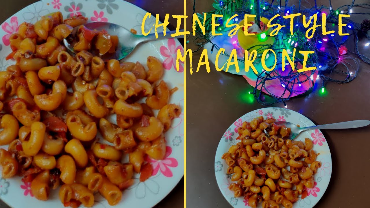 CHINESE MACARONI RECIPE | #CookWithPalak - YouTube