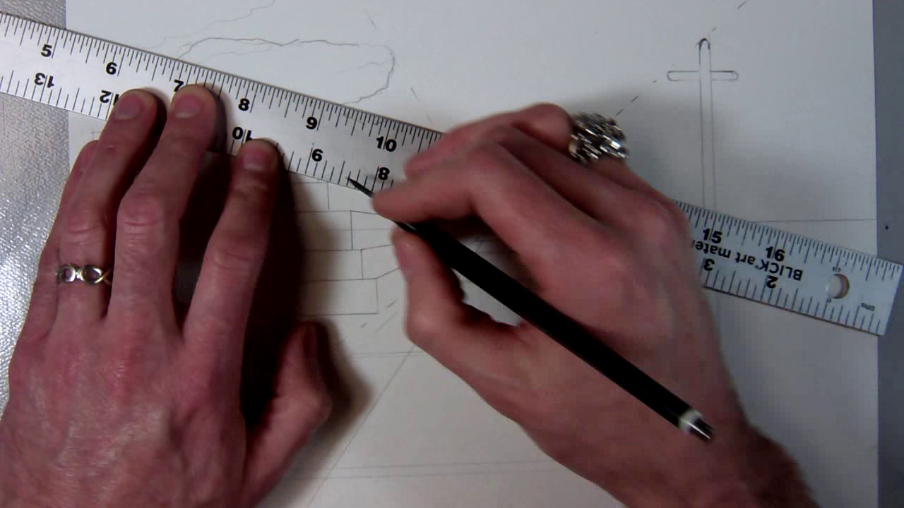 One Point Perspctive Practice (Part 2) - YouTube