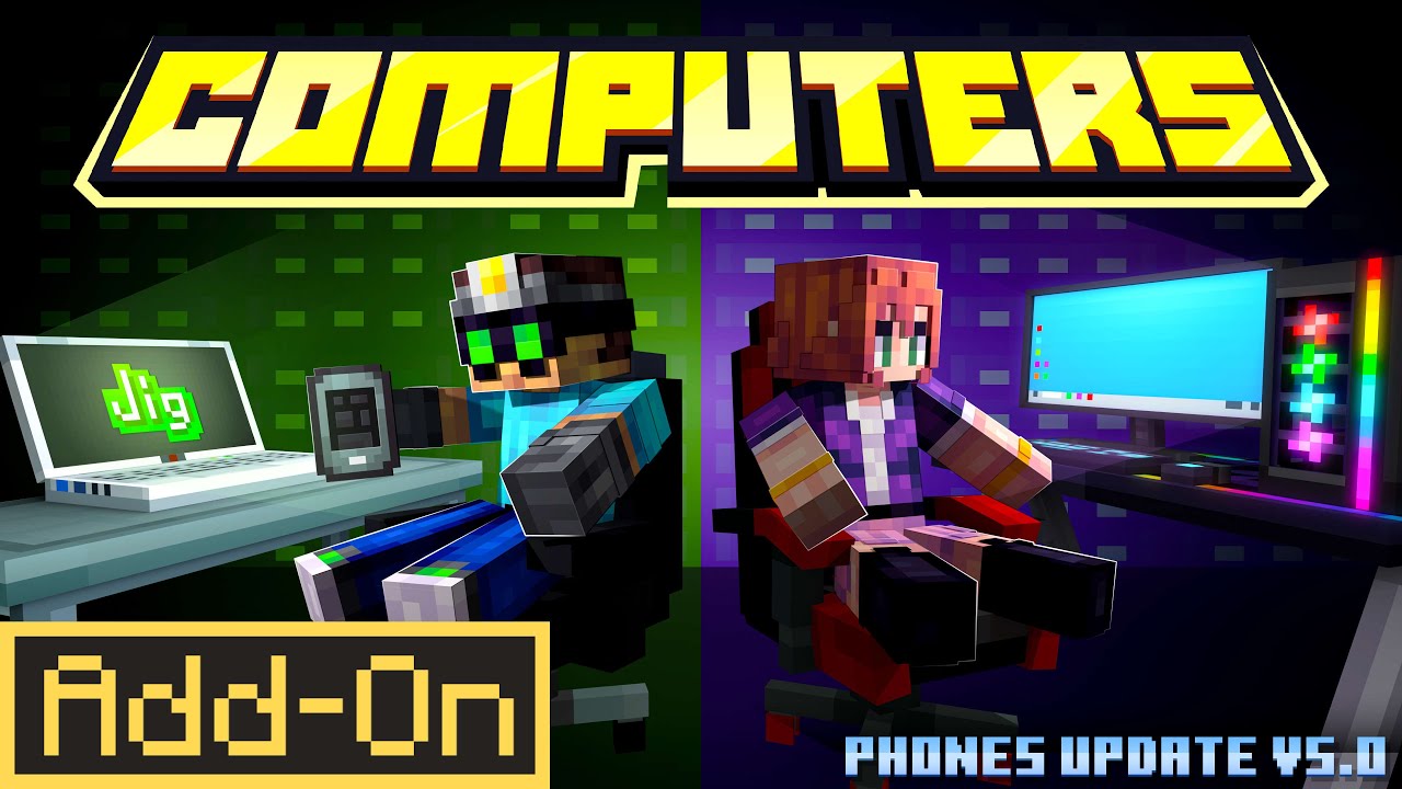 Computers + Phones Minecraft Add-On Trailer - YouTube