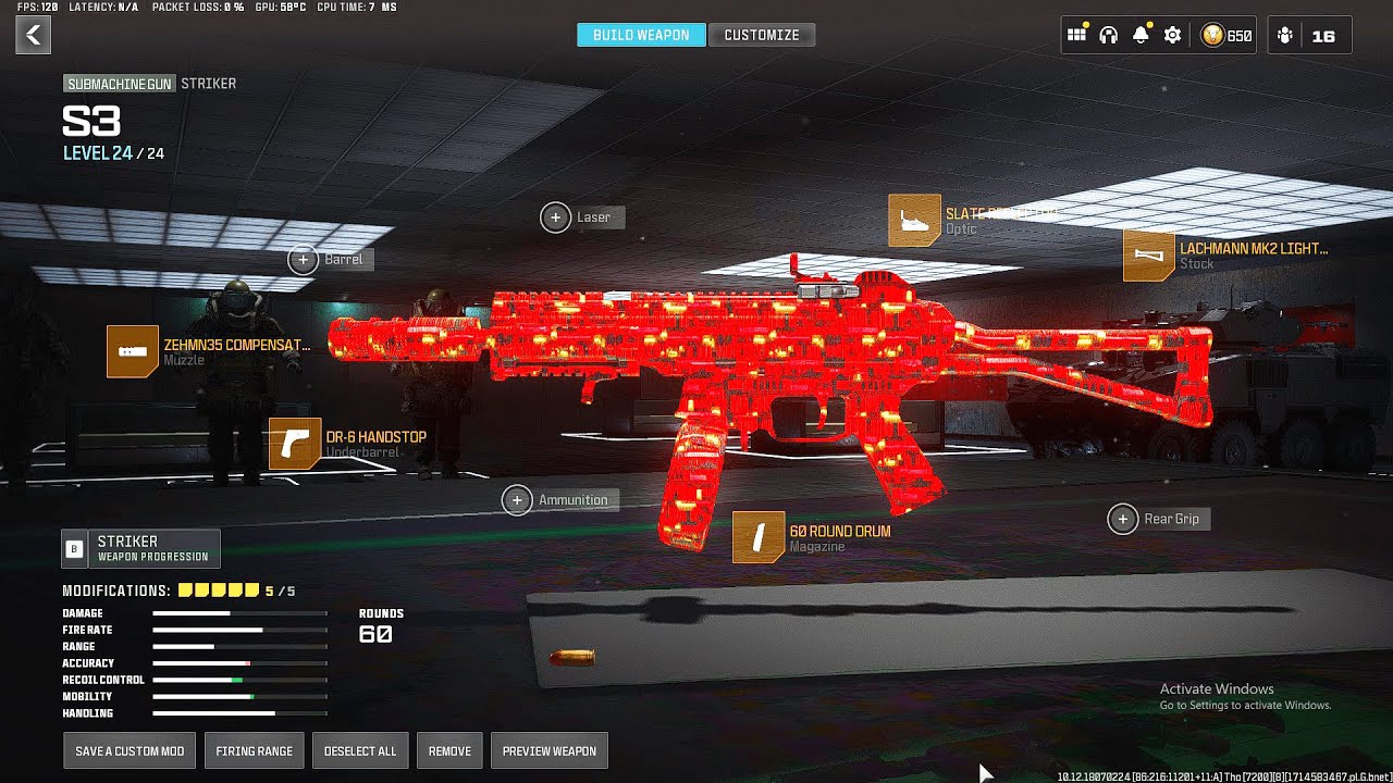 New *META* in REBIRTH ISLAND Season 3 Reloaded (Striker Class Setup ...