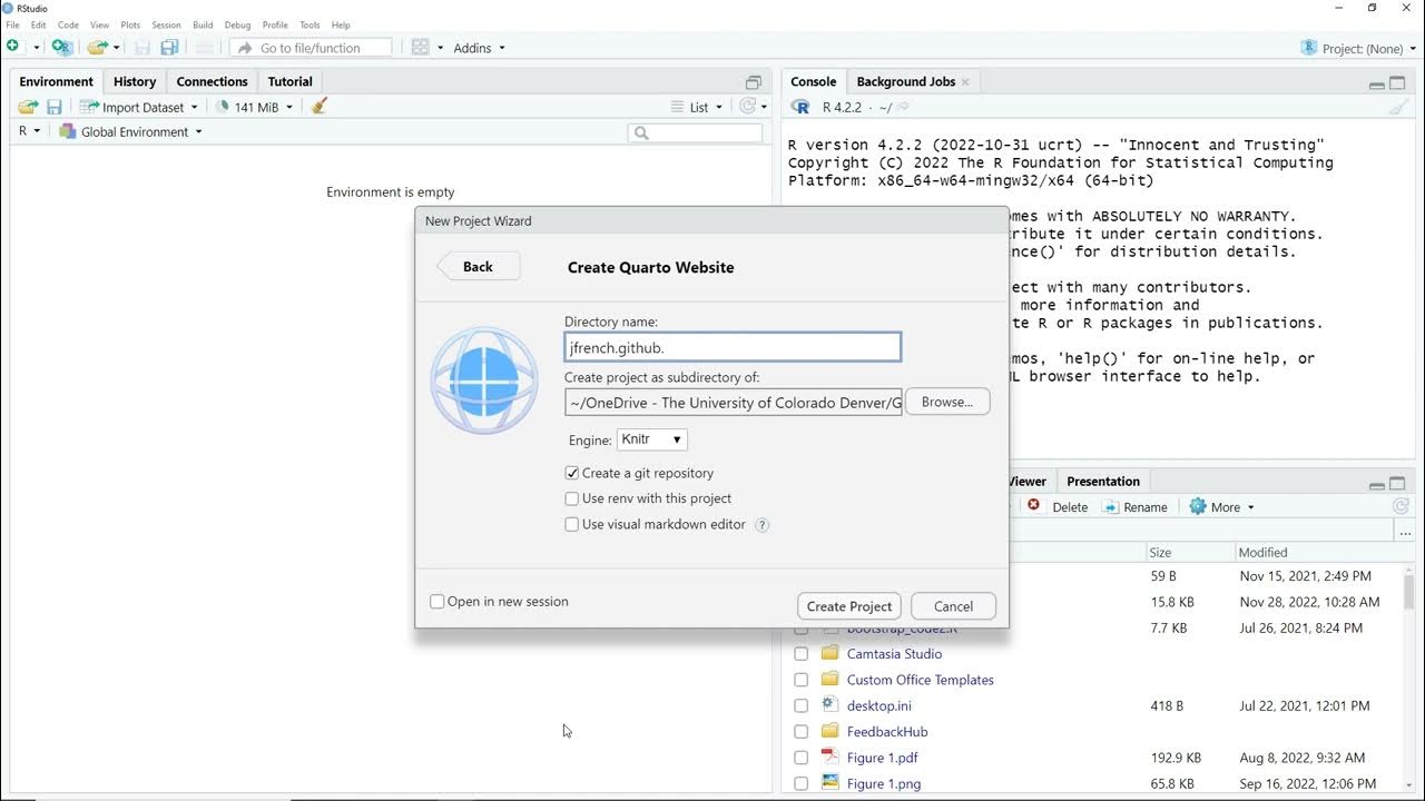 Creating a starter Quarto website - YouTube
