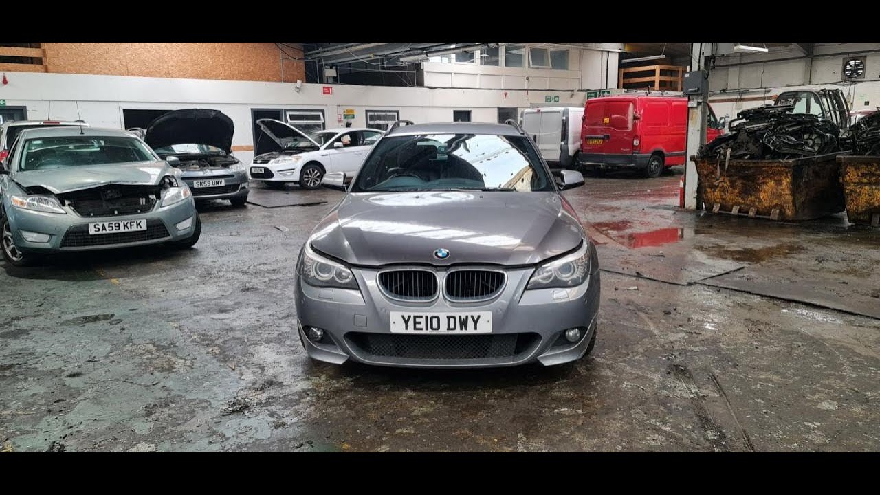 K6428 - engine test BMW 5 E61 facelift 2.0D / N47D20A / auto - YouTube