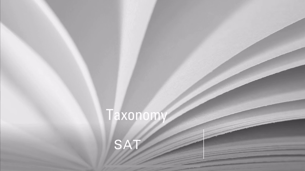 SAT,Biology ,”Taxonomy”(Part 1) - YouTube