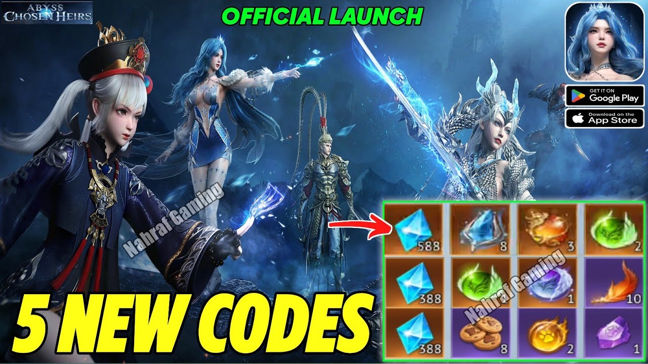 *New* Abyss Chosen Heirs Gameplay & Gift Codes - Official Launch Android iOS - How to Redeem ...