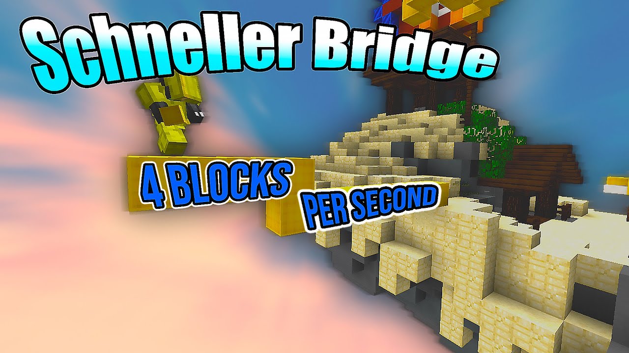 How to Schneller Bridge (Easiest Bridging Method in Minecraft History ...