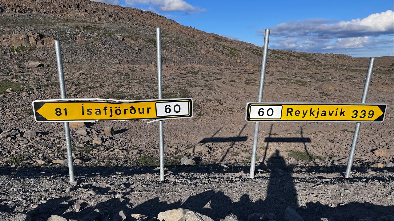 Westfjords Iceland - Bildudalur to Isefjordur along Route 60 with POV ...