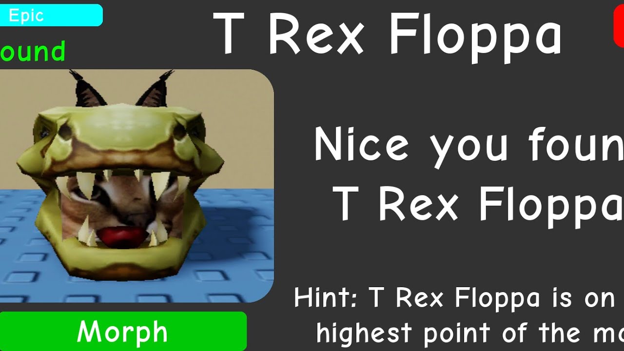 How To Get The “T-Rex Floppa” | Find The Floppa Morphs #roblox #floppa ...