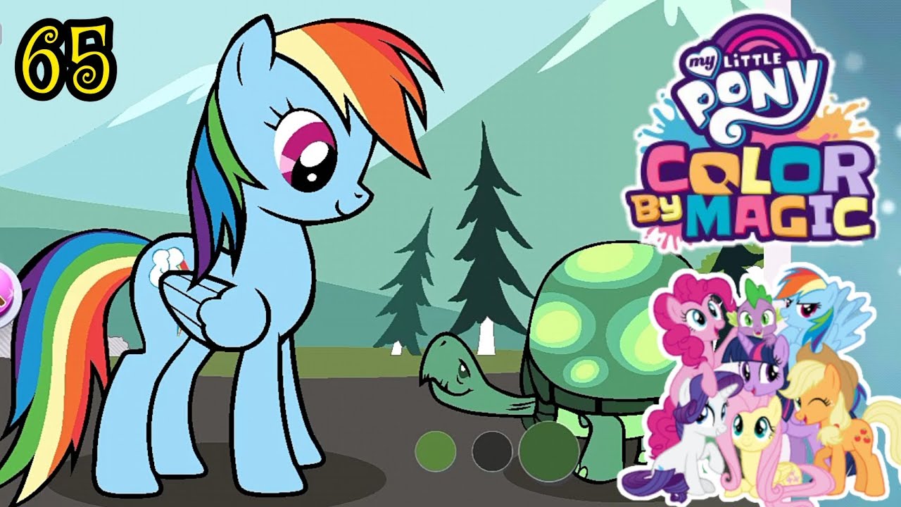 My Little Pony : Color By Magic | Rainbow Dash Turtle #mylittlepony # ...