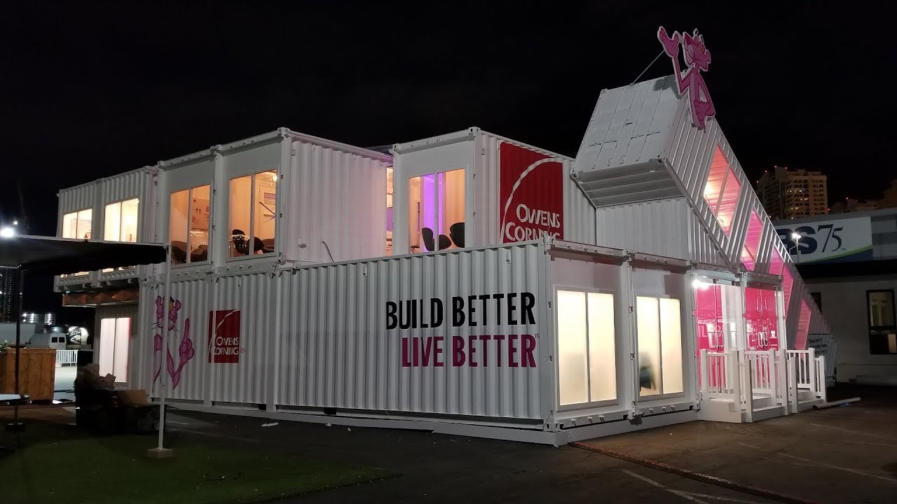 Time Lapse - OC Container Exhibit Build - IBS 2019 Las Vegas - YouTube