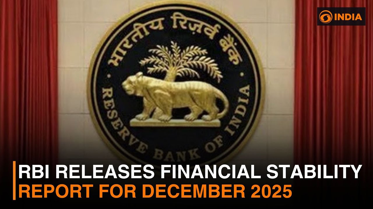 RBI releases Financial Stability Report for December 2025 - YouTube