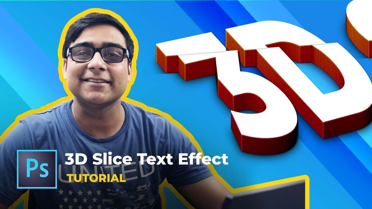 3D Slice text effect photoshop tutorial | Free PSD - YouTube