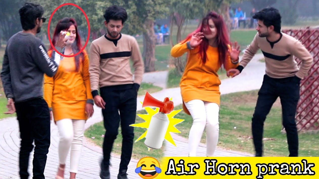 Air Horn prank | part 1 | AJPranks - YouTube