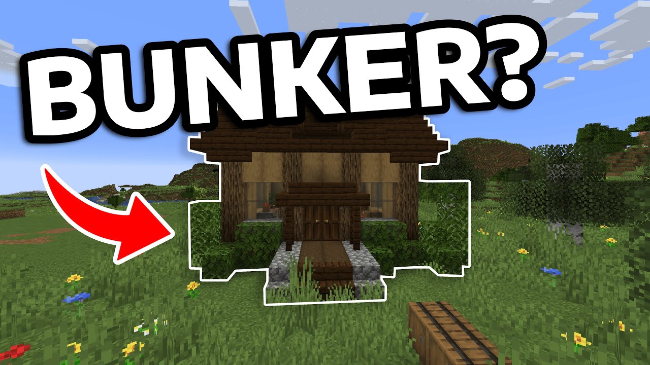I Built a BUNKER in MINECRAFT - YouTube