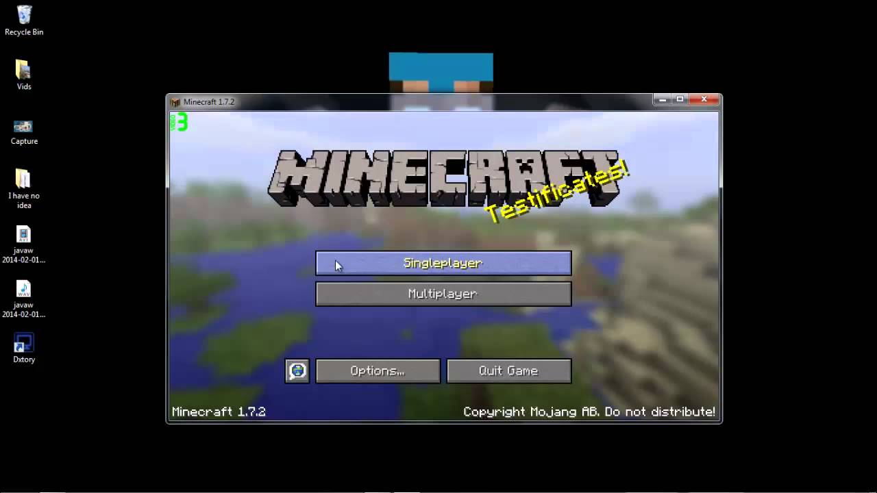 How To Record Minecraft 1.7.4 with DxTory - YouTube