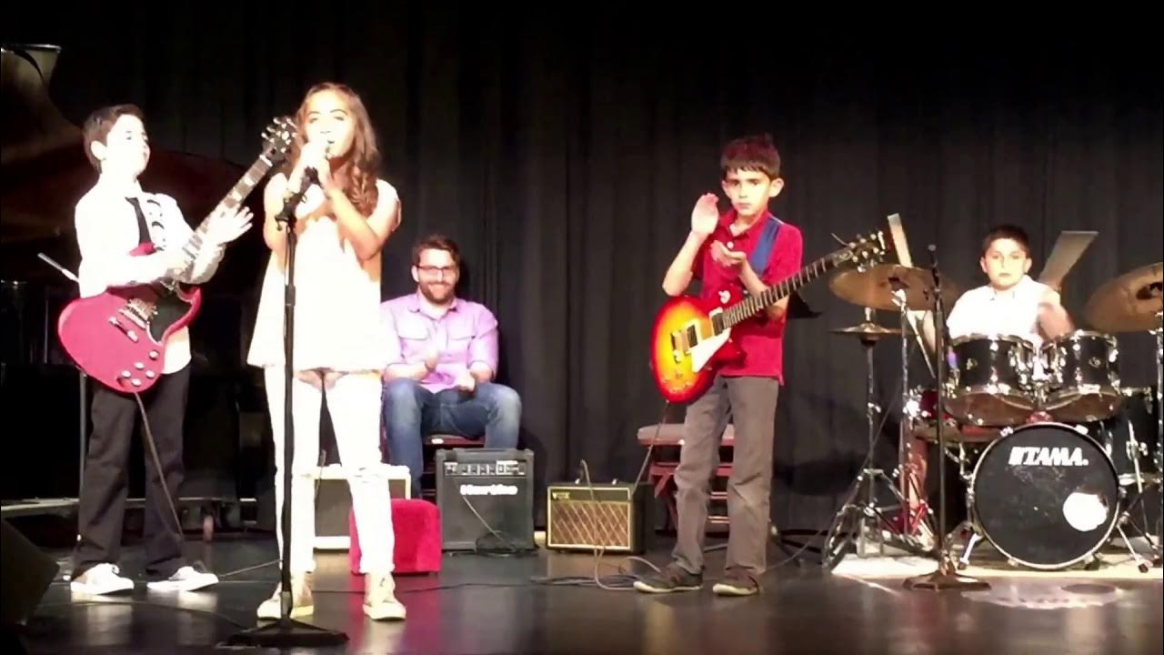 Elementary School Rock band plays Crazy Little Thing Called Love and ...