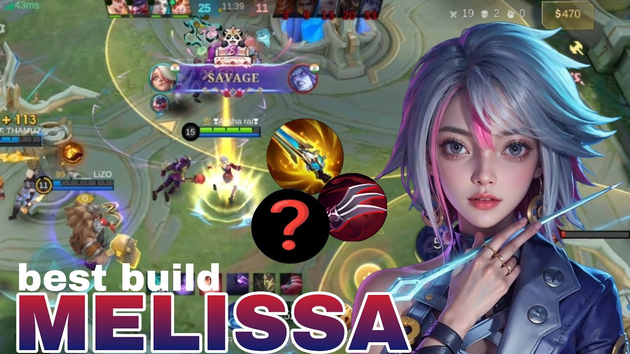 21+savage(Melissa 13.2 points mvp full damge build 100% imortal-best ...
