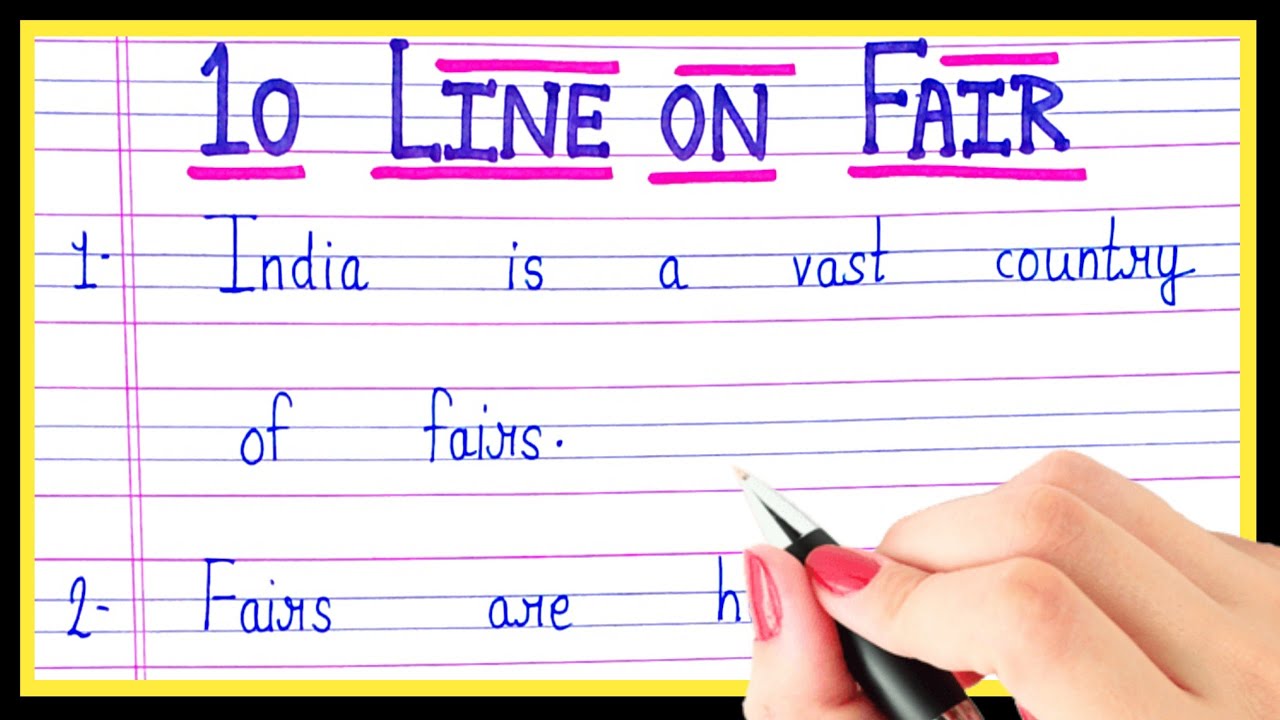 10 lines on fair | Short note on fair | Few lines on fair in english ...