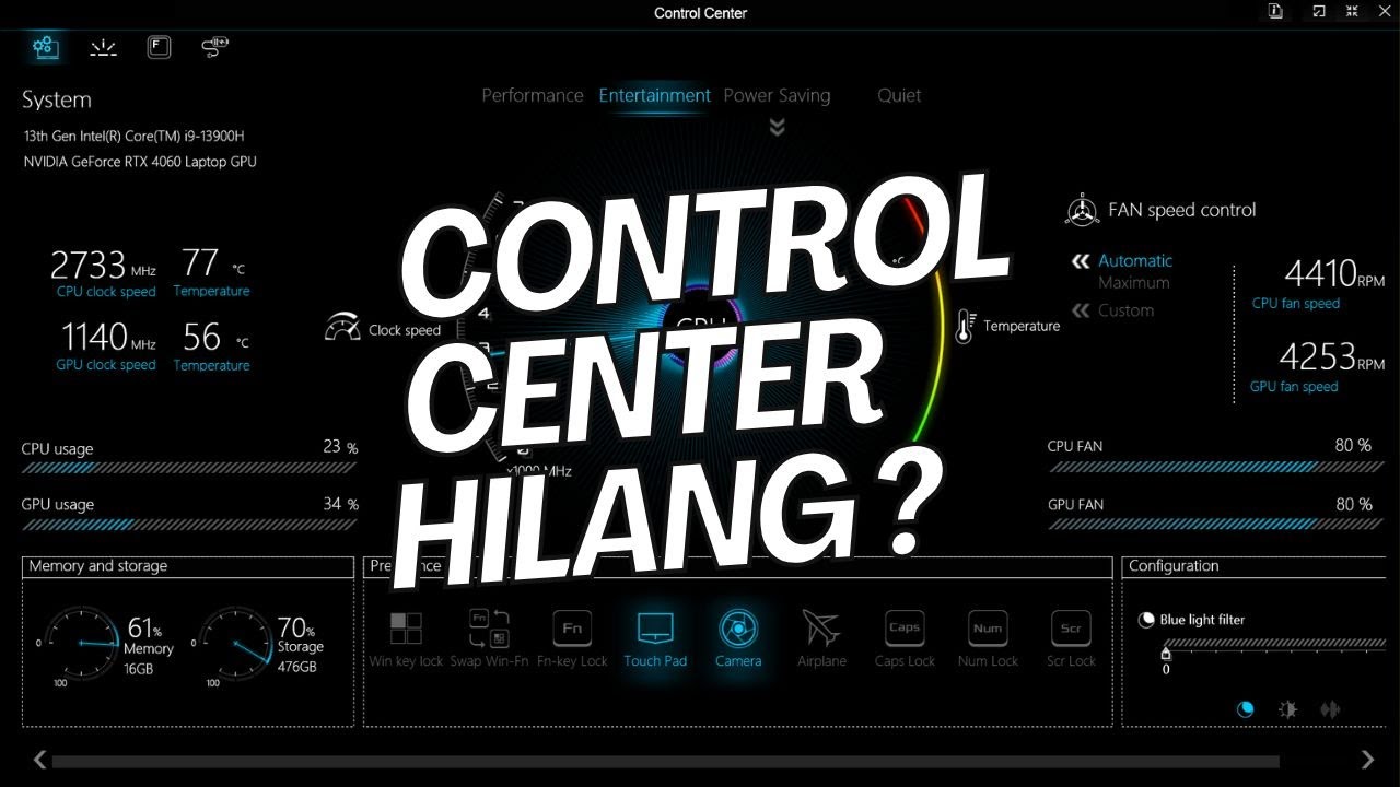Sembuhin Control Center di Windows 24H2 - YouTube