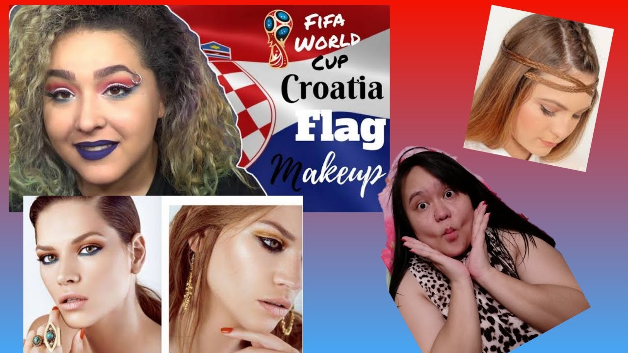 Croatia inspired makeup and simple Hairstyle - V12 - YouTube