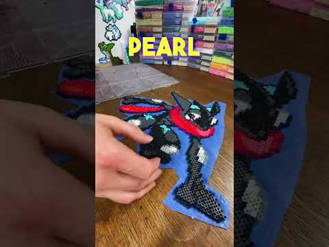 Creating an incredible shiny Greninja Pokémon perler bead masterpiece ...