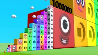 Numberblocks 1 vs 100 vs 1000 Numberpattern Numberblocks | Doovi