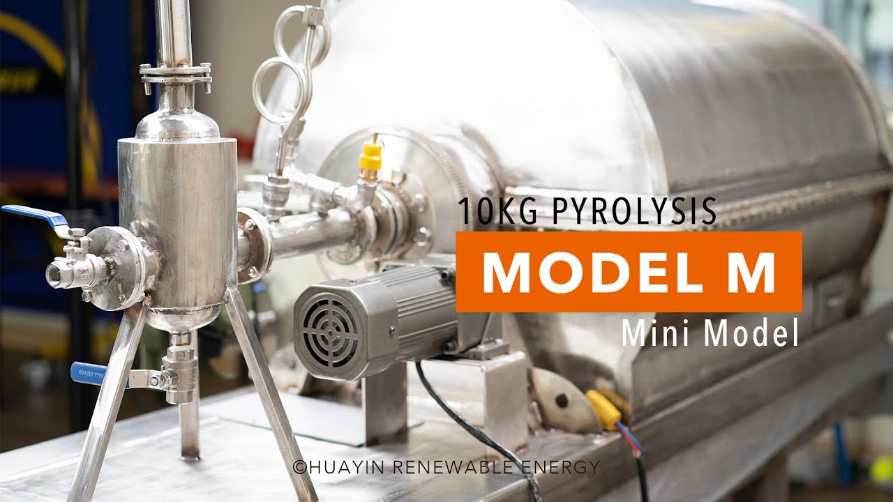 Model M Pyrolysis Equipment 10KG Mini Pyrolysis Model - YouTube