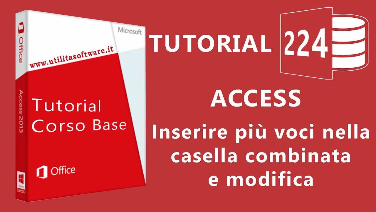 Access: Inserire più voci a casella combinata e modifica - Tutorial 224 ...