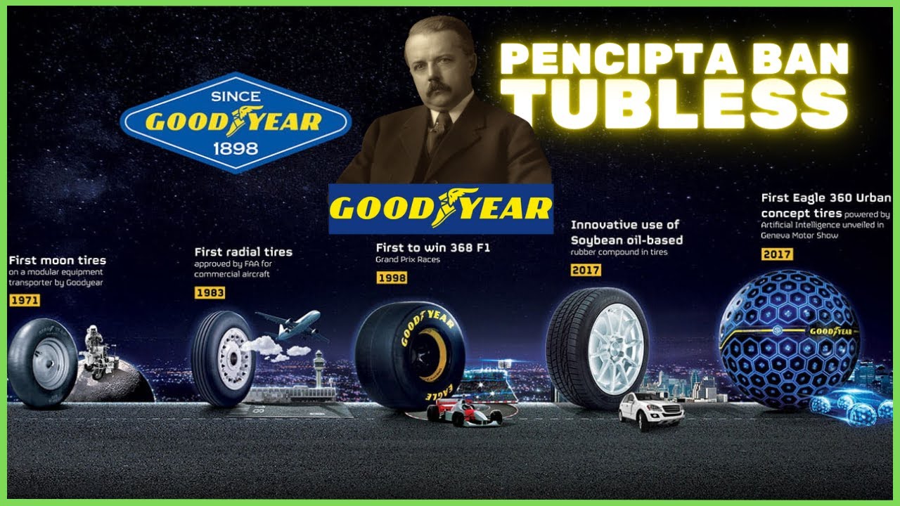 Sejarah Goodyear, Pencipta Ban Tubless Pertama - YouTube