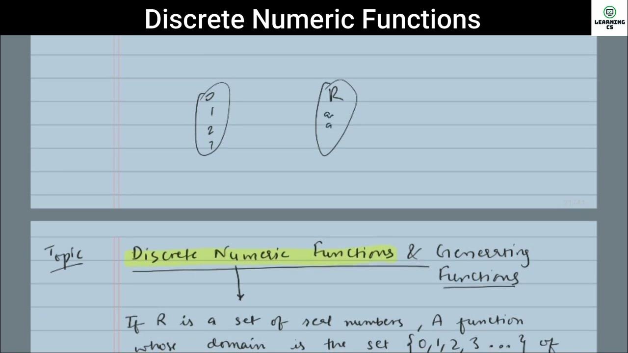 Discrete Numeric Functions | Discrete Mathematics - YouTube