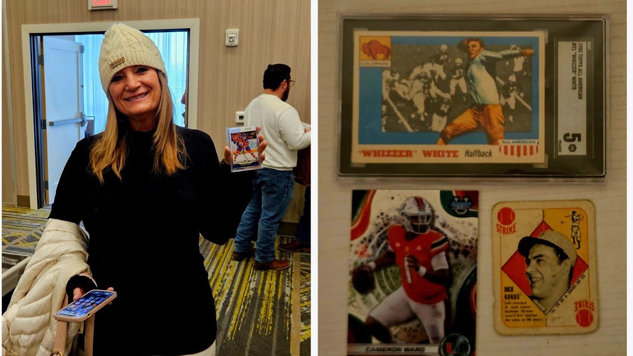 Sports cards of Houston Card Show. My Wife 1st show - YouTube