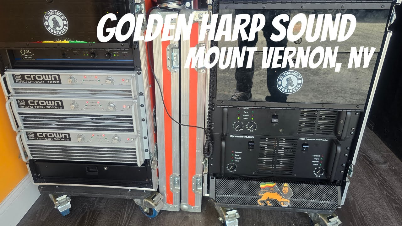 GOLDEN HARP SOUND SYSTEM USING CROWN 5000VZ, QSC IN MOUNT VERNON - YouTube