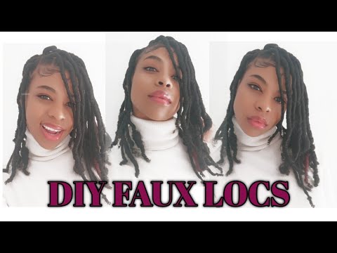 How to | DIY Faux Locs || Easy Method - YouTube
