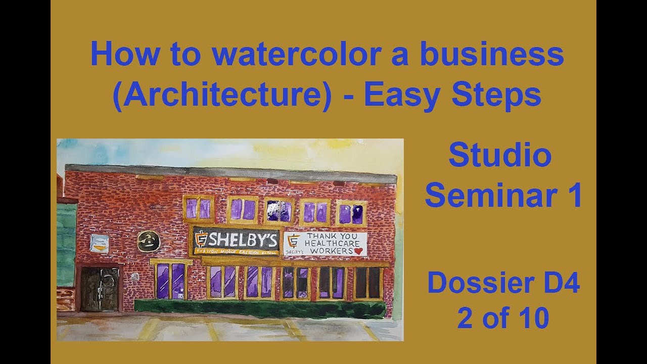 How to Watercolor a building (Easy Techniques) - YouTube