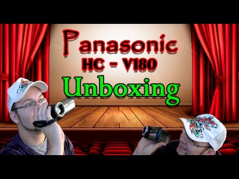 Panasonic HC - V180 #UNBOXING I Was kann die Kamera? Gut für Youtube? #HD
