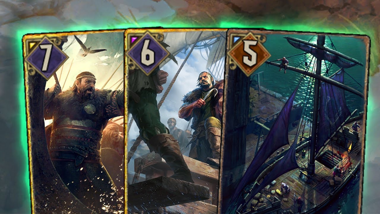Skellige Pirates / round of gwent Blaze of Glory deck - YouTube