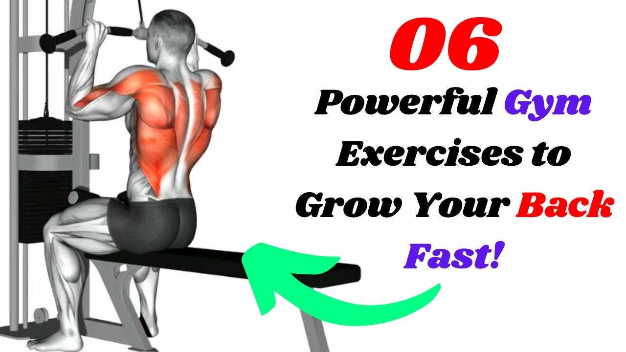 "💥 Back Workout for Mass | 6 Powerful Gym Exercises to Grow Your Back ...