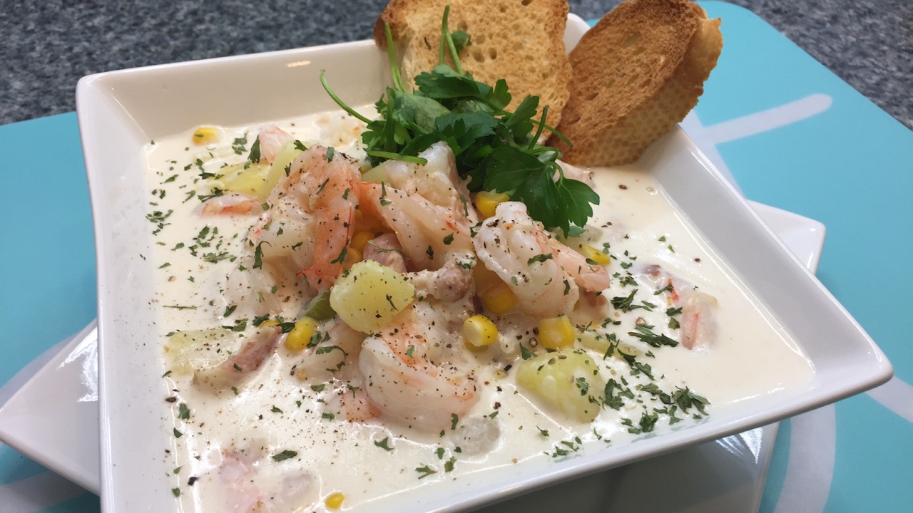 Easy Shrimp Chowder - YouTube