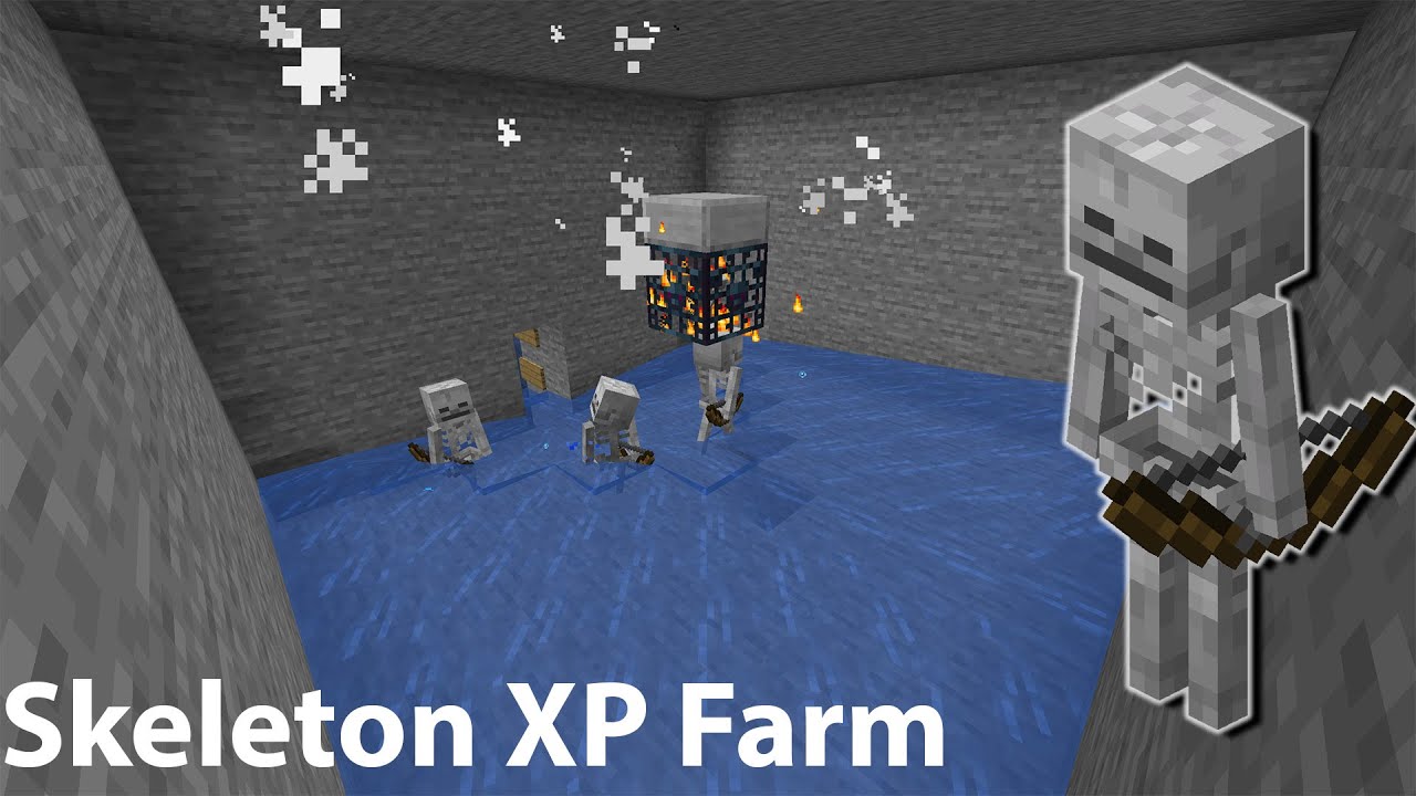 Quick and Easy Skeleton XP Farm - Minecraft 1.16.4 - YouTube